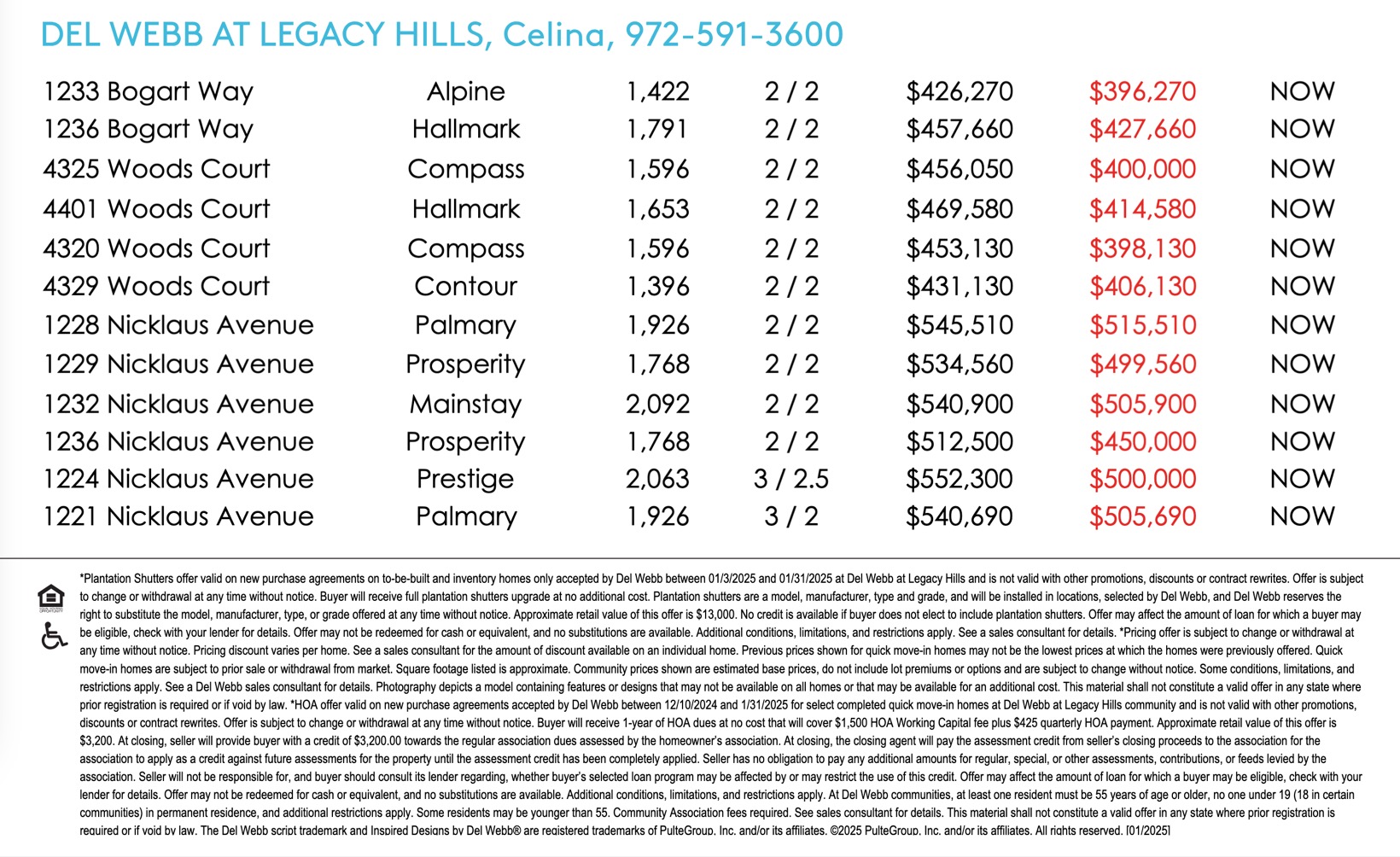 Builder Guides DFW - Del Webb