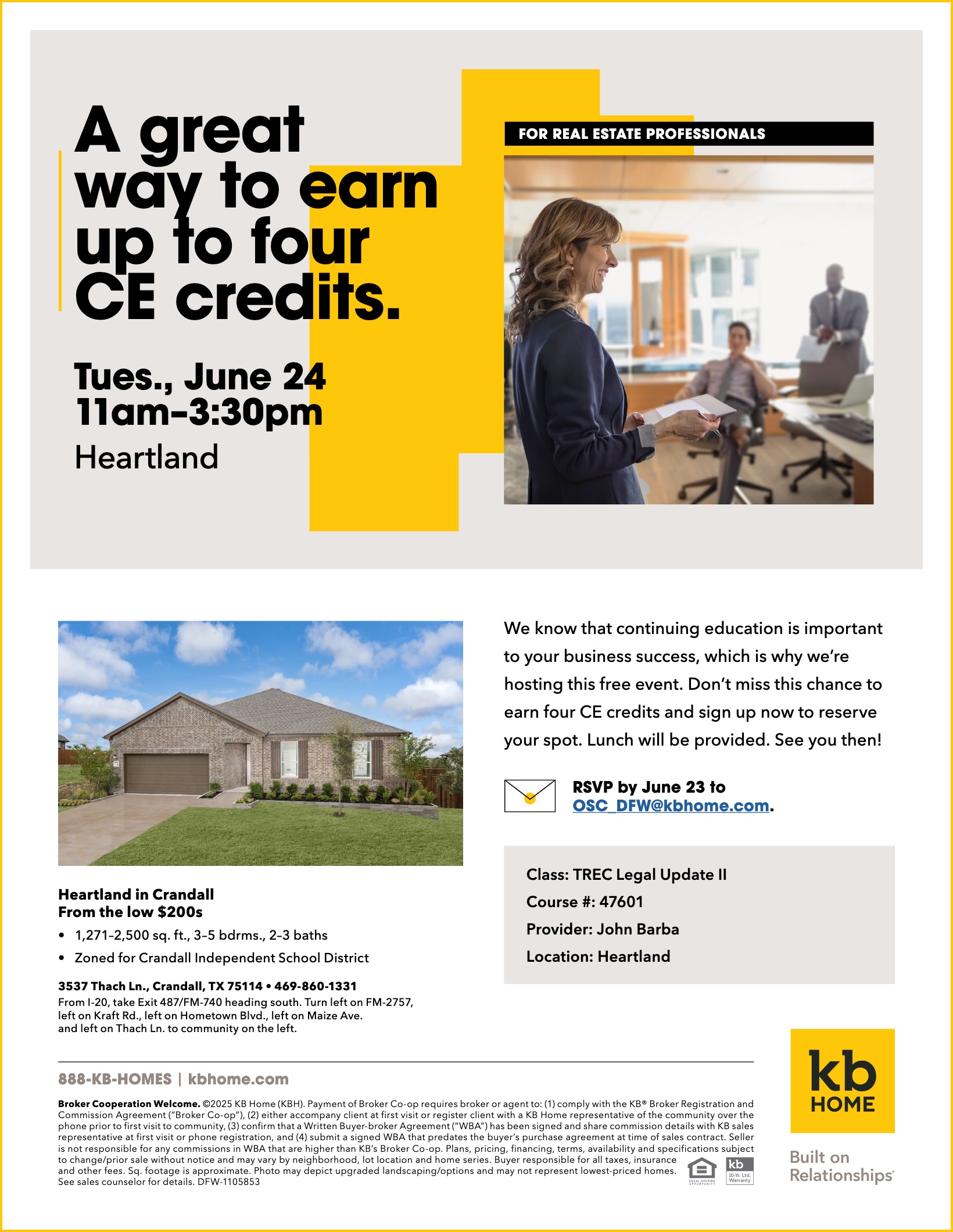 Builder Guides DFW - KB Home