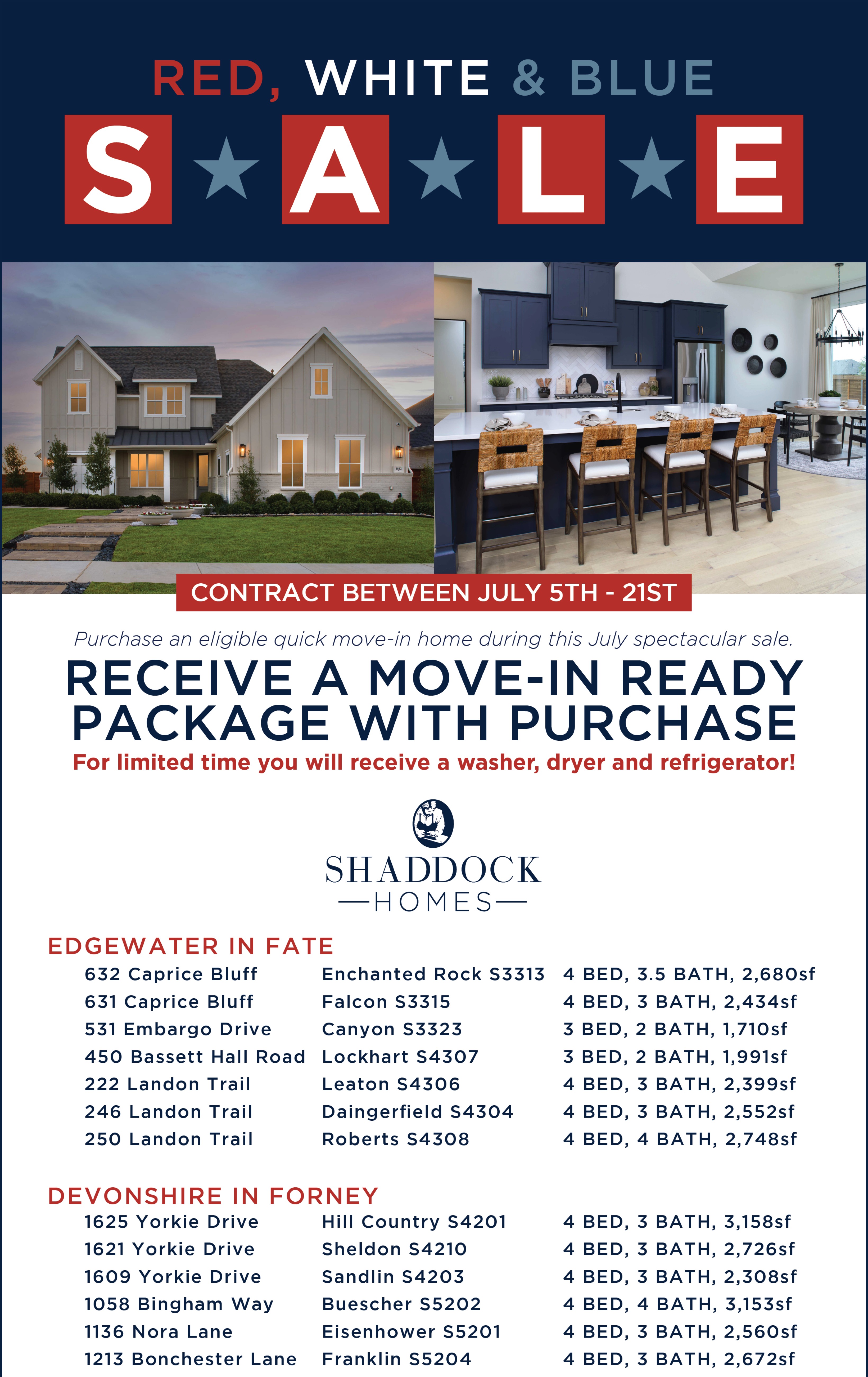 Builder Guides DFW - Shaddock Homes