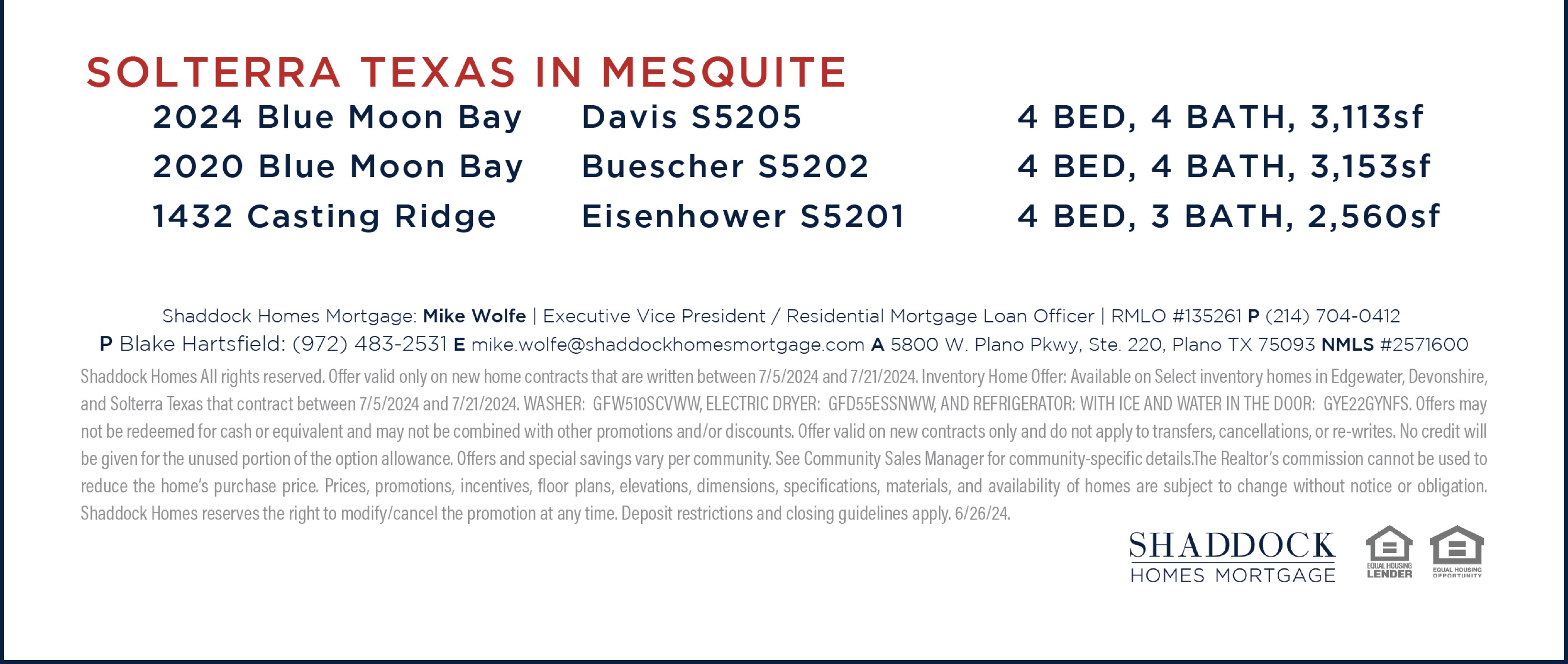 Builder Guides DFW - Shaddock Homes