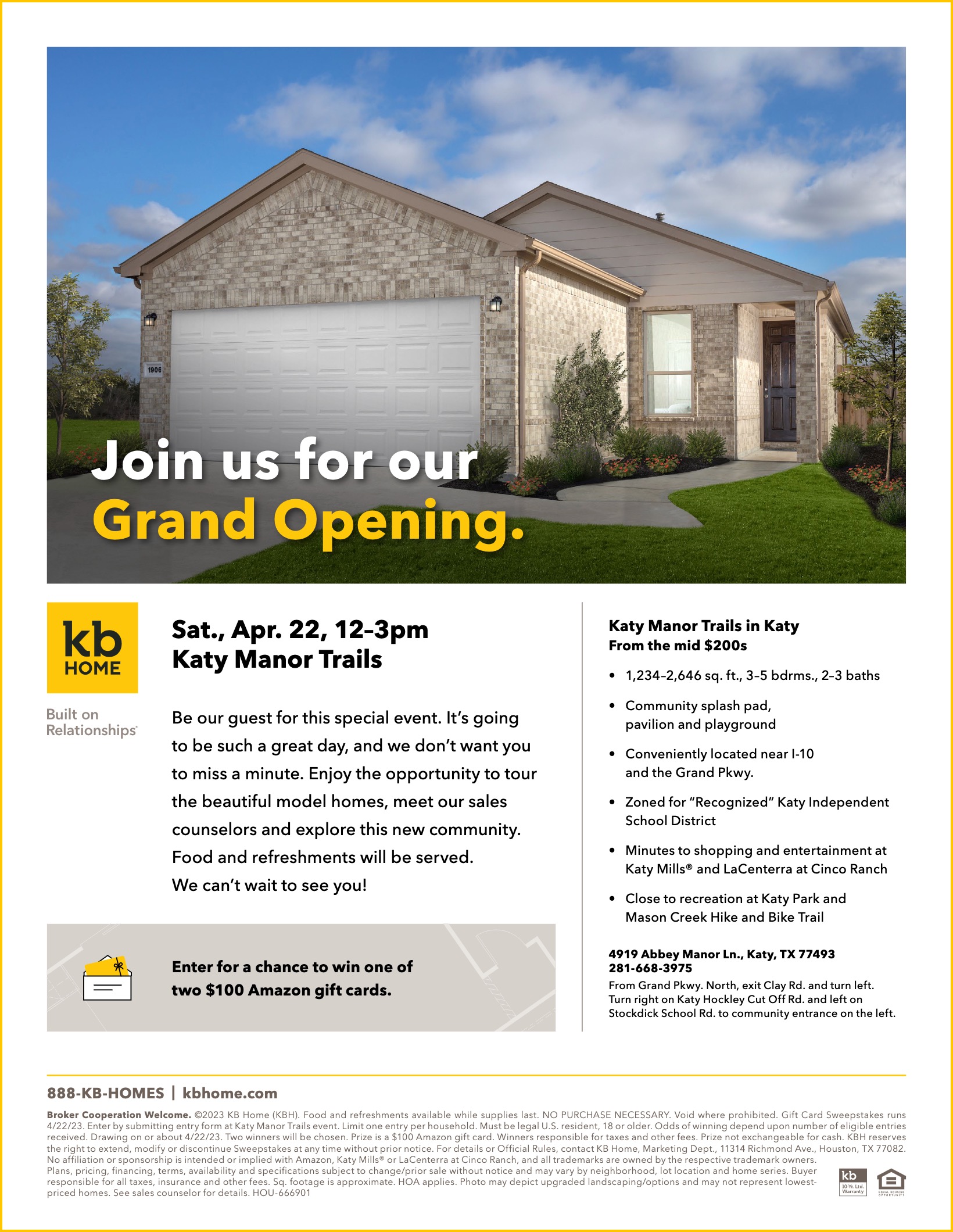 Builder Guides Houston - KB Home