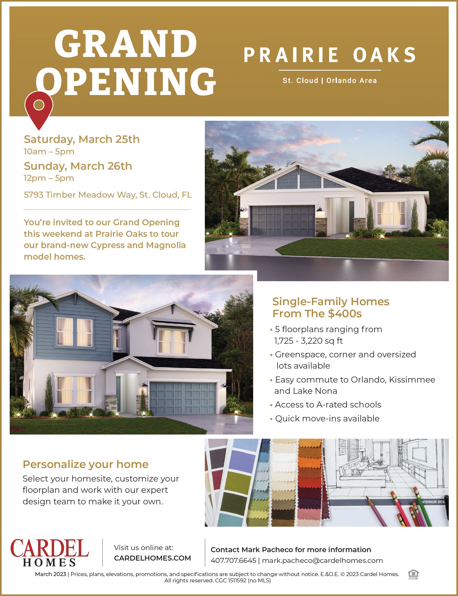 Builder Guides Orlando - Cardel Homes