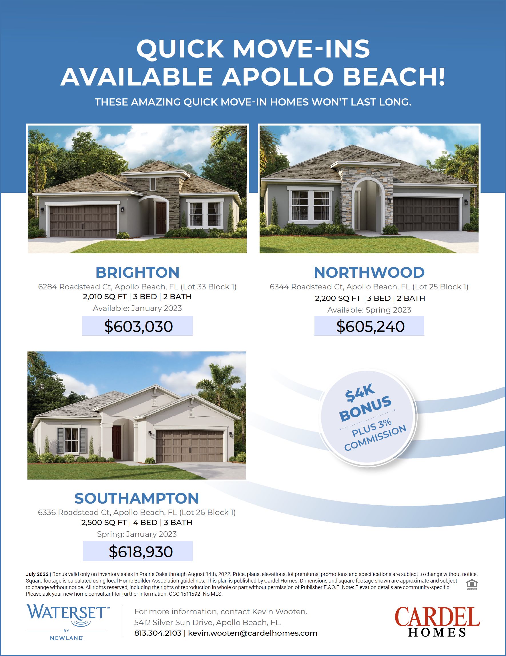 Builder Guides Tampa - Cardel Homes